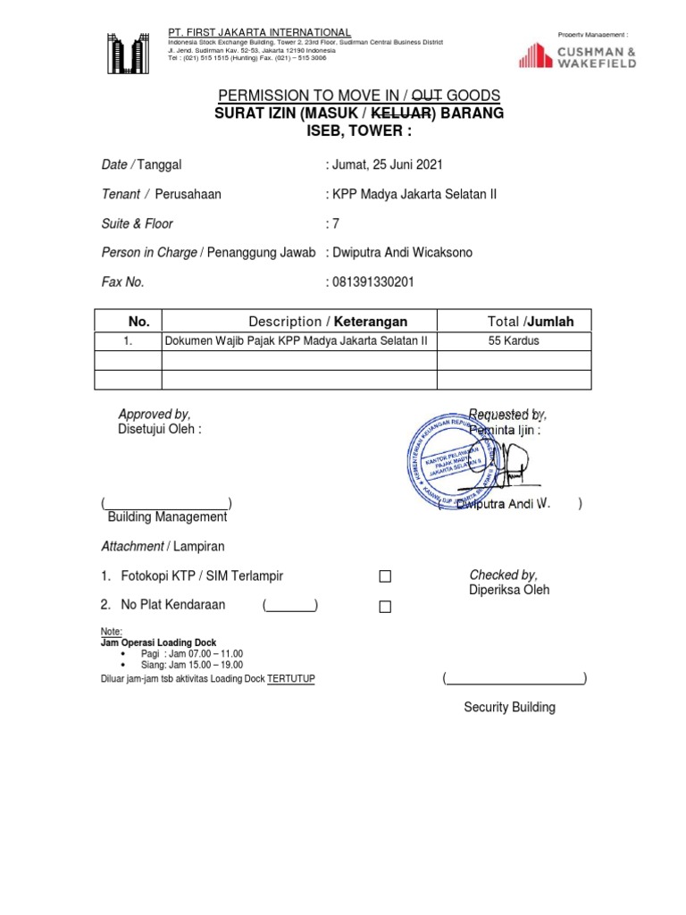 Loading Barang Masuk 24062021 | PDF