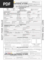 Postal Id Application Form | PDF | Travel Visa | Identity Document