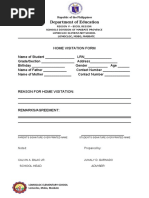 Home Visitation Form | PDF | Schools