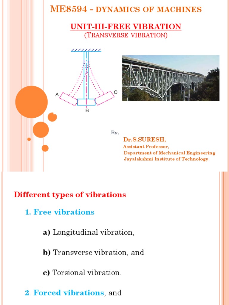 Analysis of Transverse Vibration in Machinery Systems: Natural ...