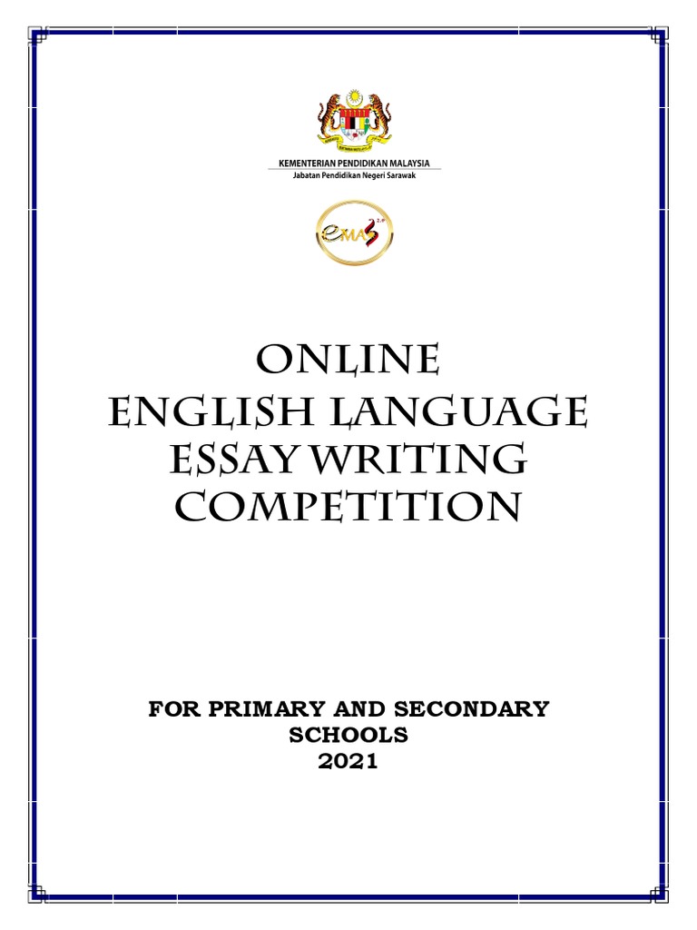 Online English Language Essay Writing Competition: For Primary and ...