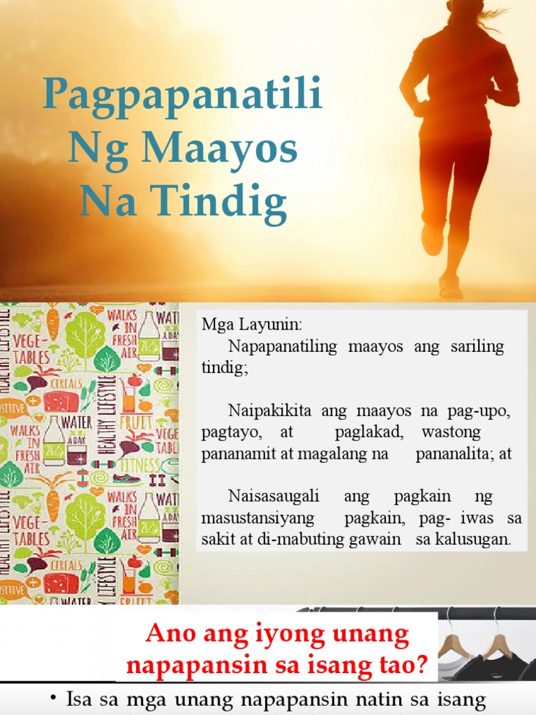 Pagpapanatili NG Maayos Na Tindig | PDF