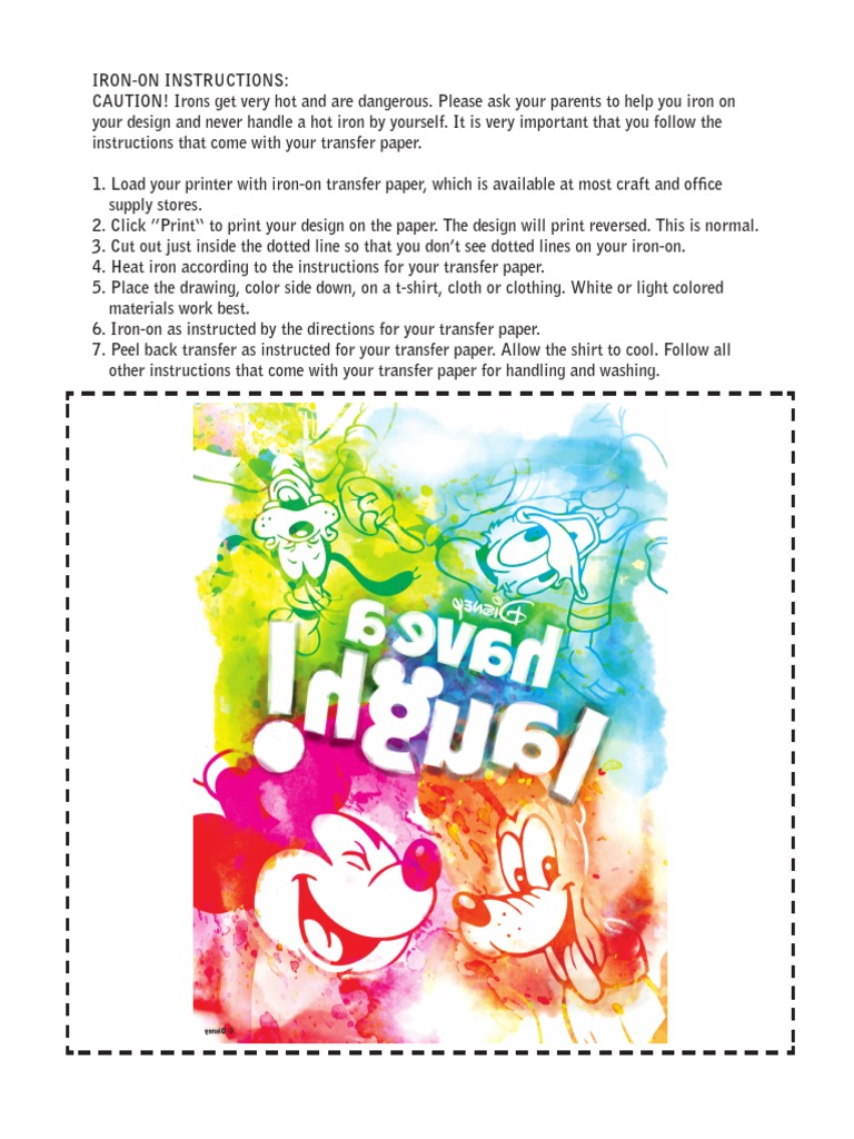 Have A Laugh Printable Iron-On | PDF