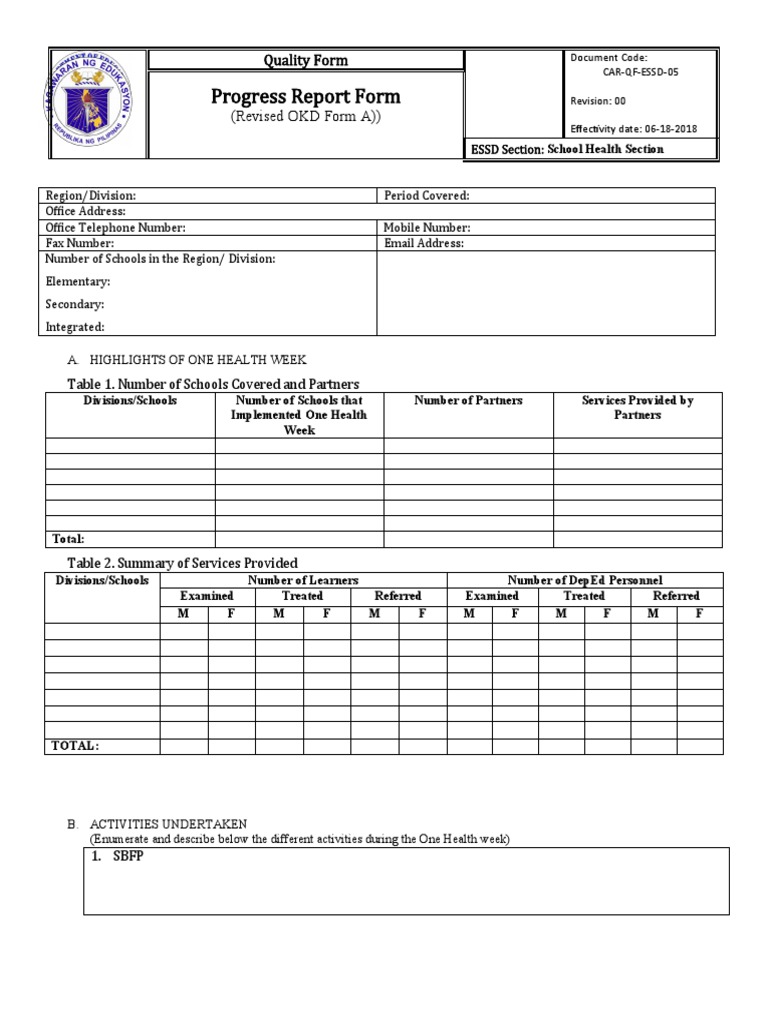 Revised OK Sa DepEd Forms 2019 | PDF | Screening (Medicine) | Medicine