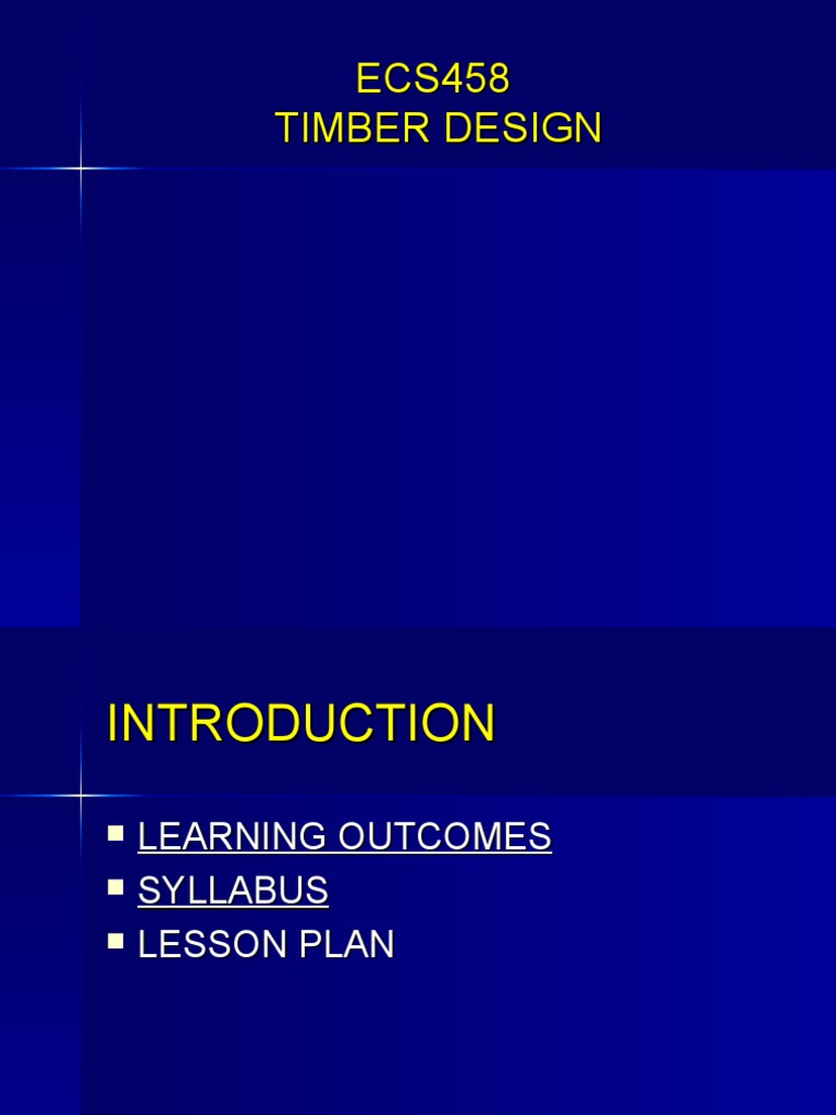 2.1 Introduction To Timber Design | PDF | Wood | Lumber