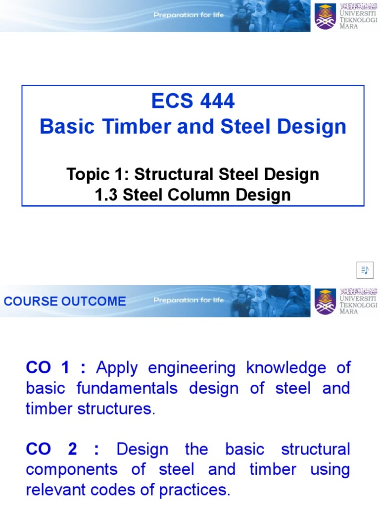 Steel Column Design Fundamentals | PDF