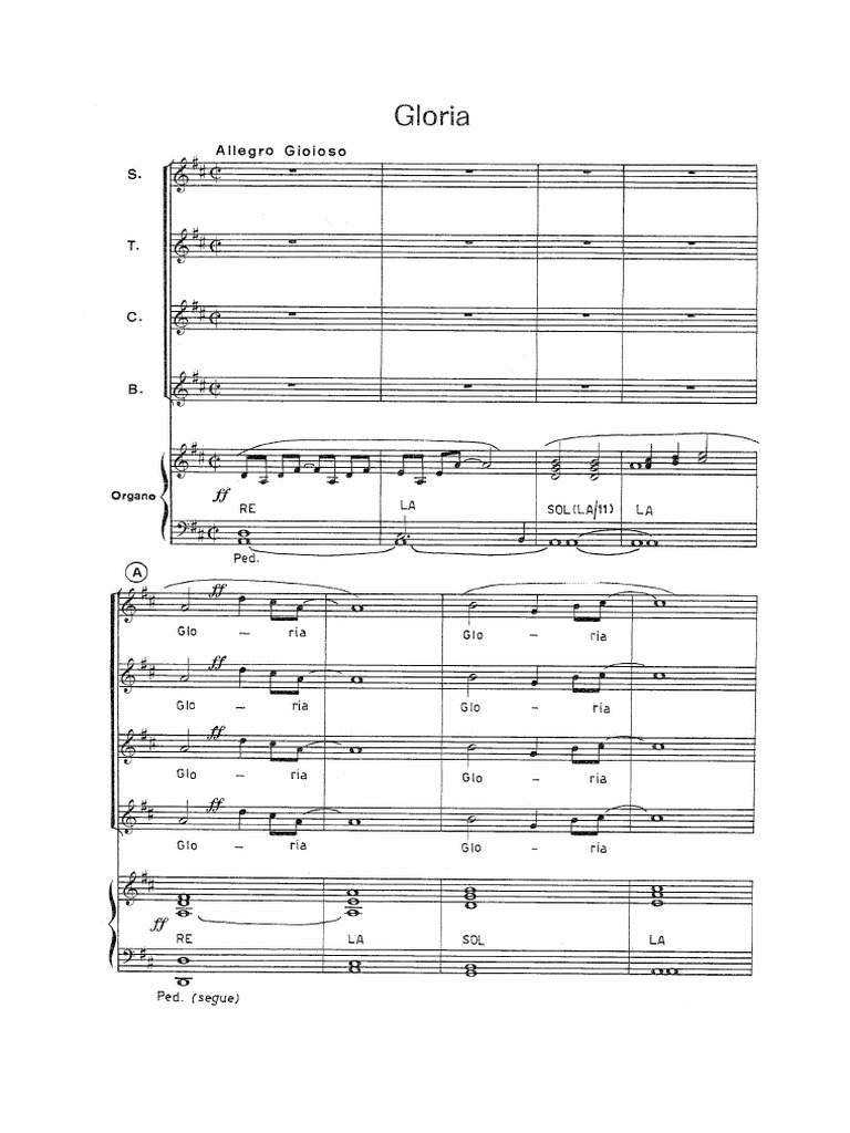 03 Gloria - Dove Tu Sei... (GEN Rosso) | PDF