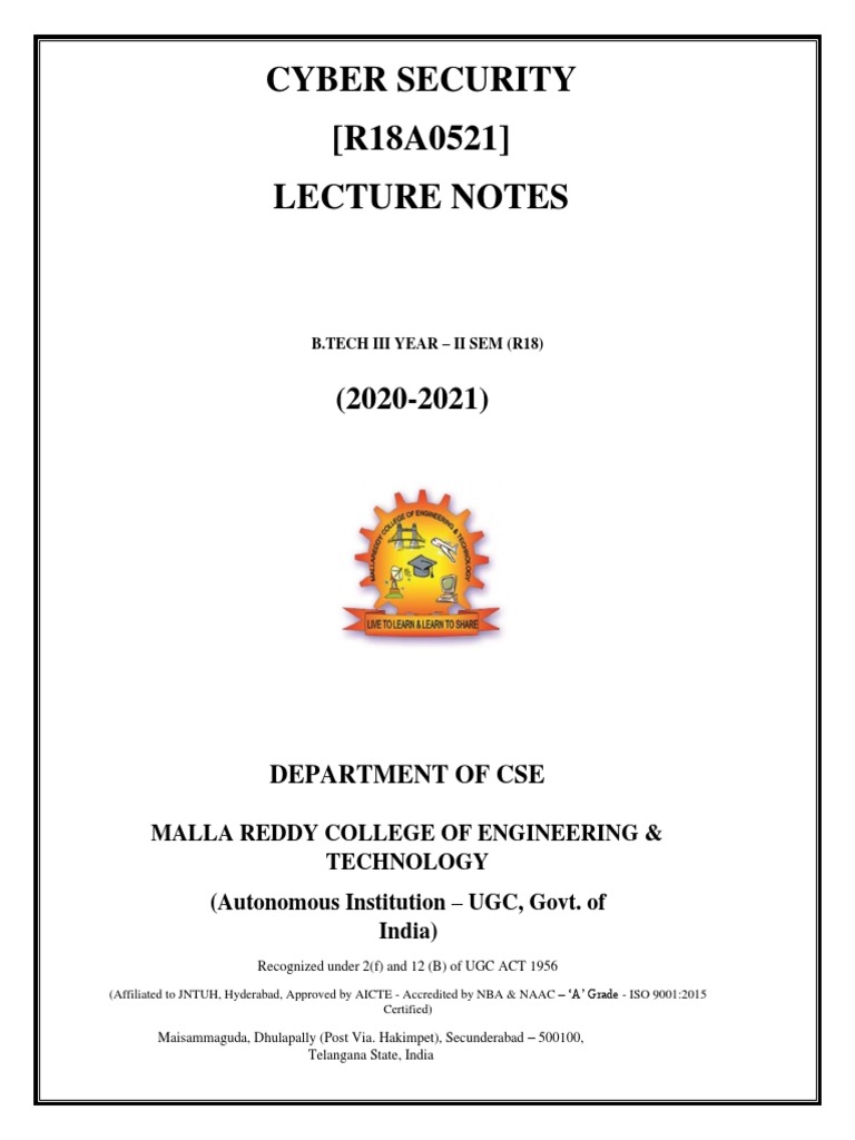 Cyber Security | PDF | Security | Computer Security