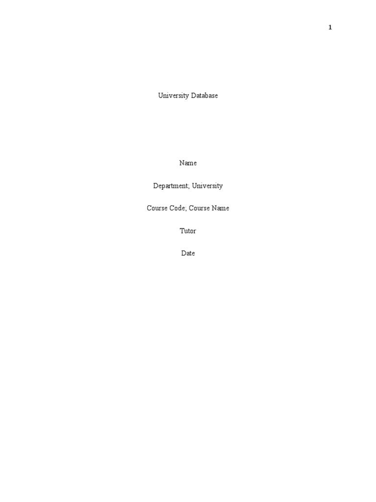 University Database | PDF | Databases | Software Engineering University Database | PDF | Databases | Software Engineering