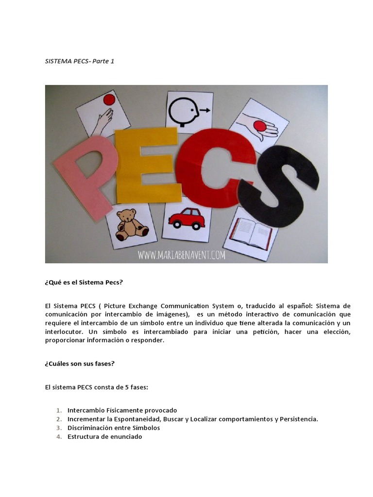 SISTEMA PECS - Desarrollo Fases | PDF