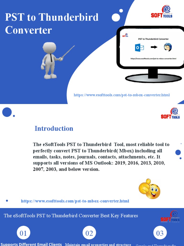 PST To Thunderbird Tool | PDF | Microsoft Outlook | System Software
