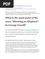 Shooting An Elephant - George Orwell | PDF