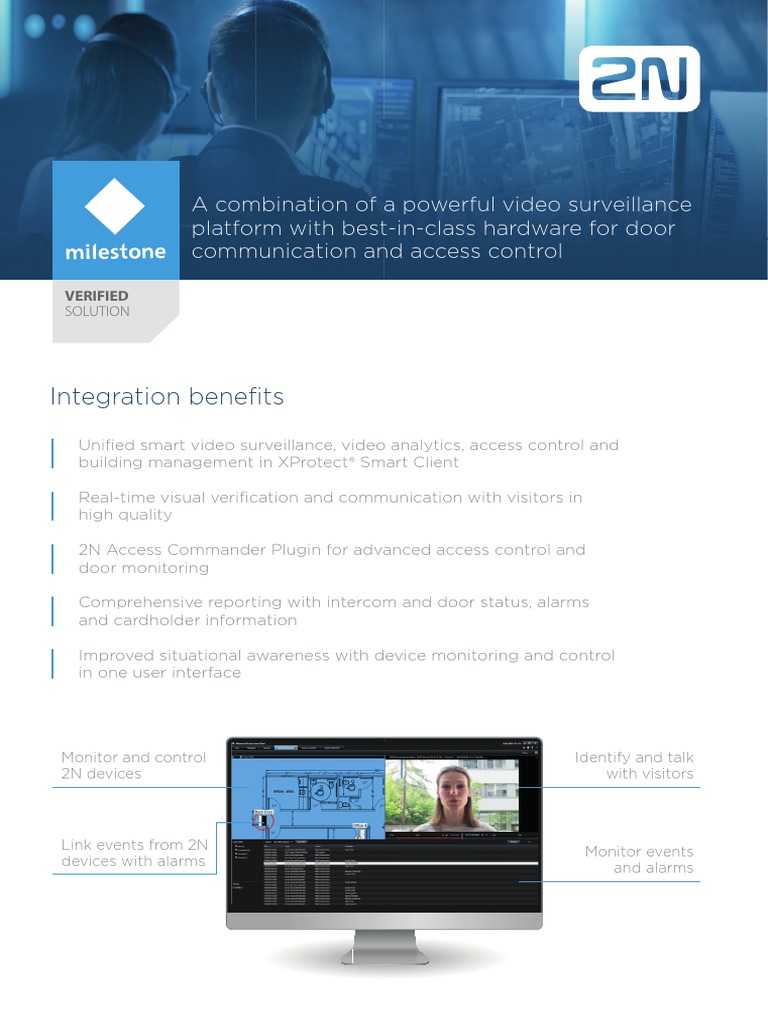 Milestone Systems 2 NIntegrationleaflet | PDF | Access Control ...