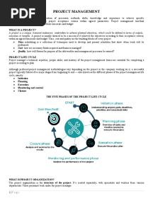 Project Management Documents & PDFs | Scribd