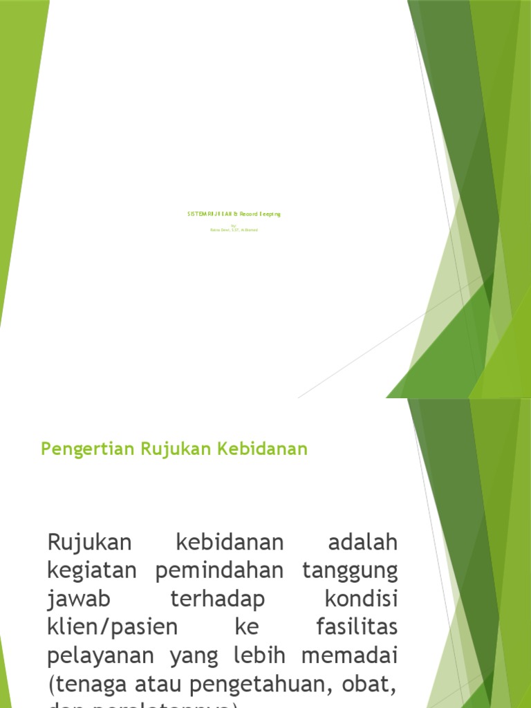 Sistem Rujukan Kebidanan dan Kesehatan | PDF
