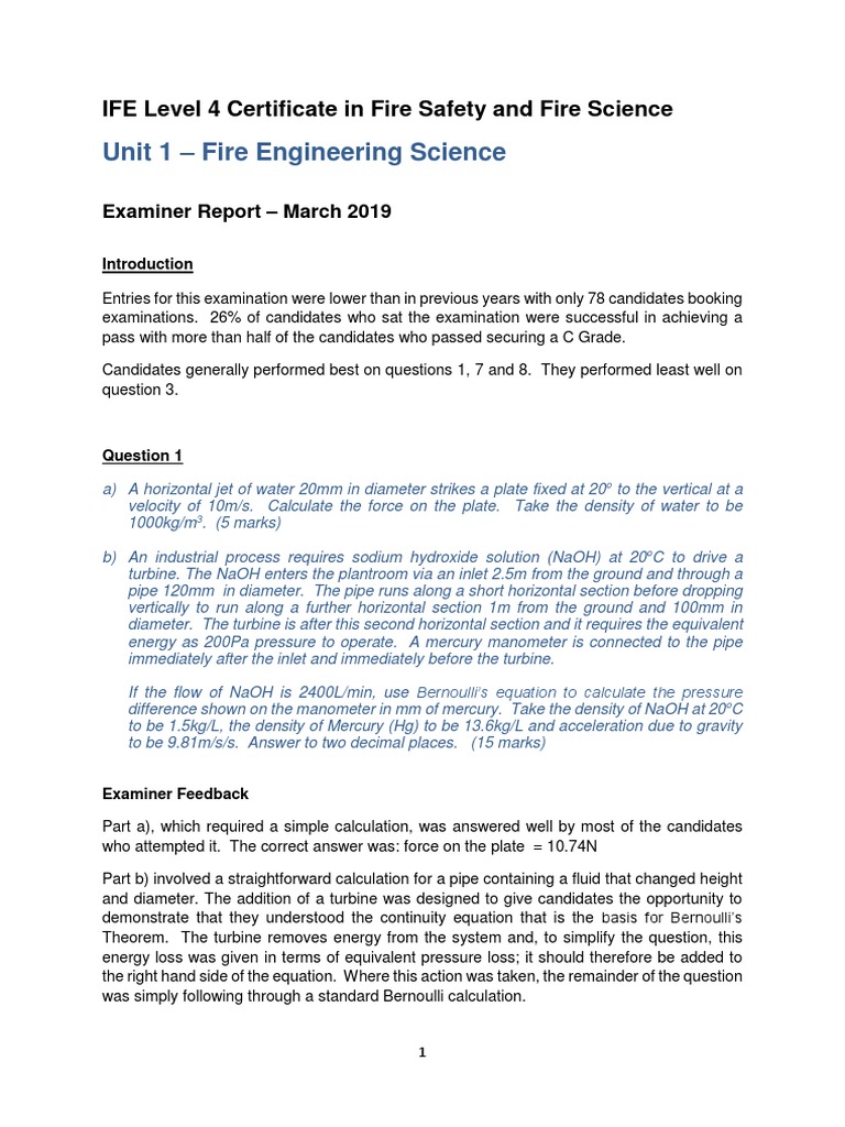 Unit 1 - Fire Engineering Science: IFE Level 4 Certificate in Fire ...