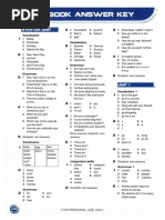 Welcome Unit: Workbook Grade 9 Answer Key | PDF
