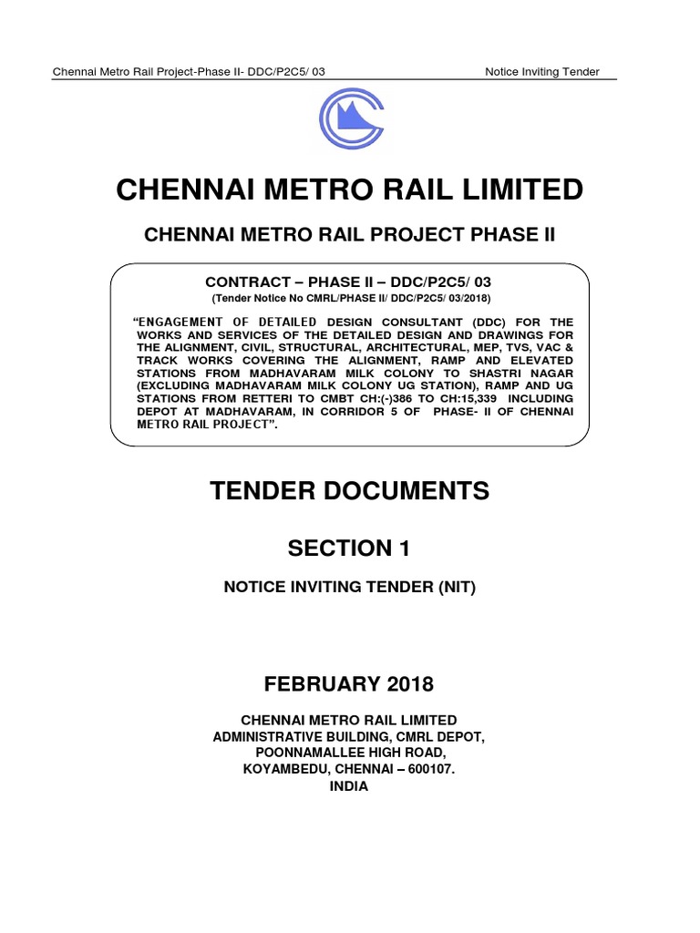 P2C503 Tender Document | PDF | Tax Treaty | Joint Venture