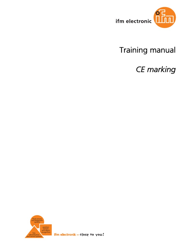 IFM CE Marking Training Manual | PDF | Electromagnetic Compatibility ...
