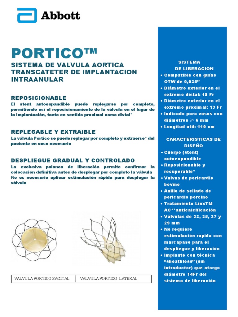 Ficha Tecnica Portico | PDF | Medicina CLINICA | Especialidades Medicas