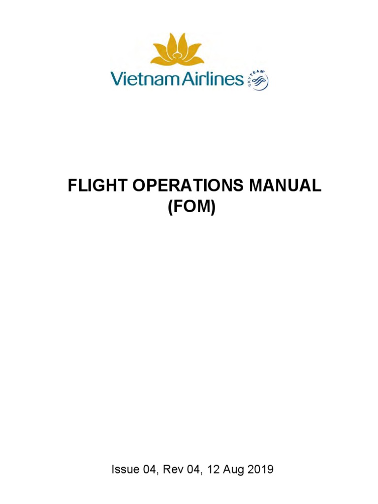Fom - Vna e r05 12apr20 New | PDF | Flight Attendant | Service Industries
