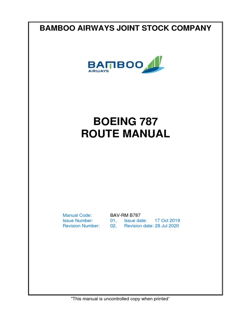 RM B787 Iss01 R02 TMP06 07oct20 | Download Free PDF | Air Traffic ...