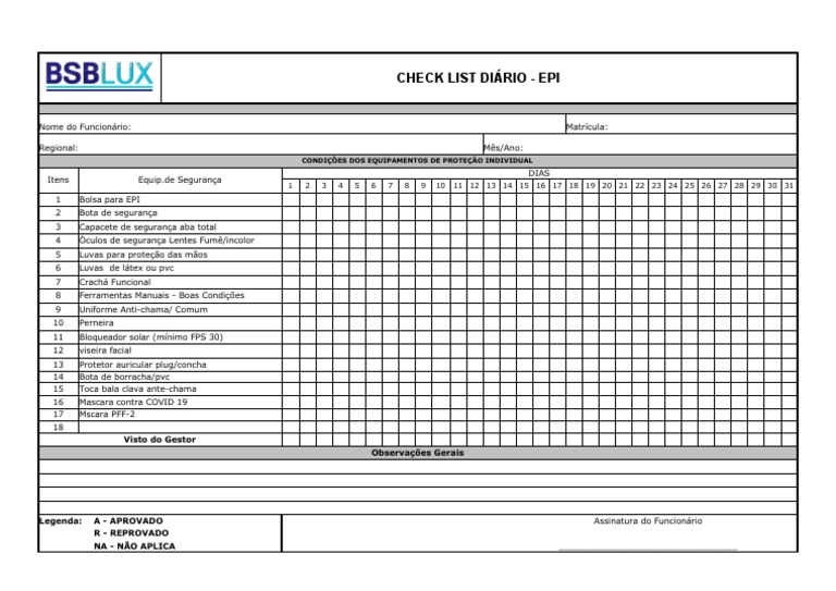 Form 17 Check List - EPI | PDF