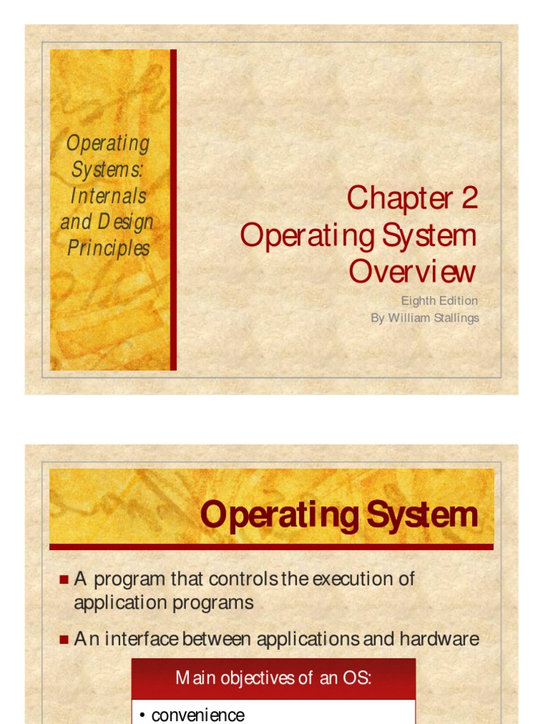 1.operating System Overview | PDF | Operating System | Input/Output