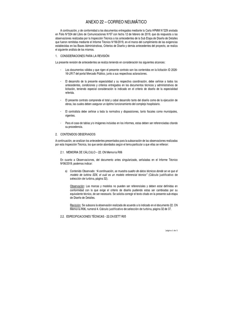 Anexo 22 - Correo Neumático R2t4 | PDF | Informática | Tecnología