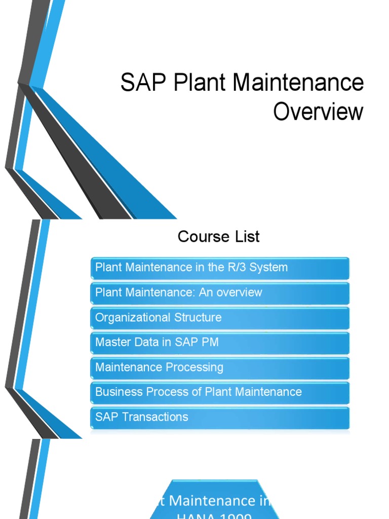 SAP Plant Maintenance Overview and Key Concepts | PDF | System ...