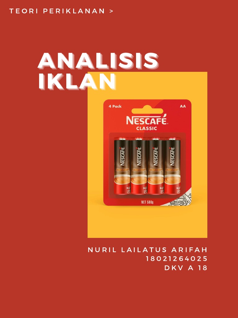 Analisis Iklan Nescafé | PDF
