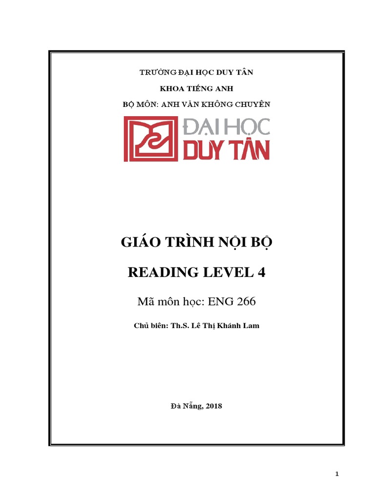 Giáo Trình Reading Level 4 | PDF | Noun | Preposition And Postposition