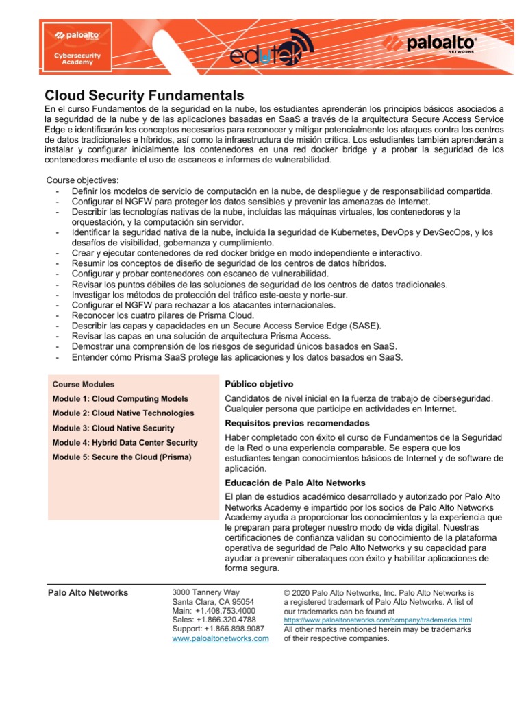 Cloud Security Fundamentals | PDF | Computación en la nube ...