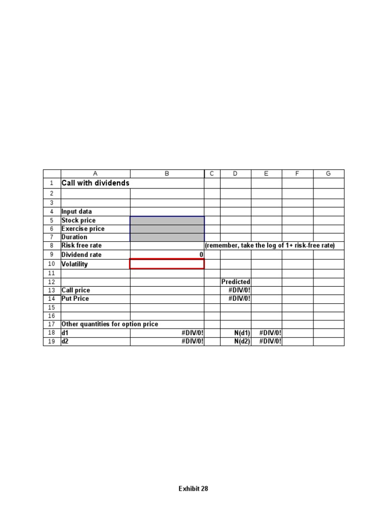 Data Stock Option | PDF