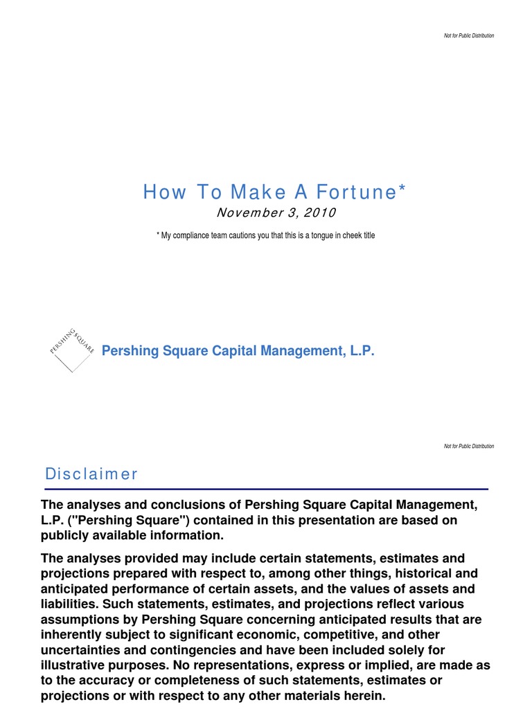 How To Make A Fortune | PDF