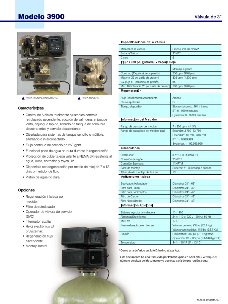 3900 ES Spec Sheet | PDF