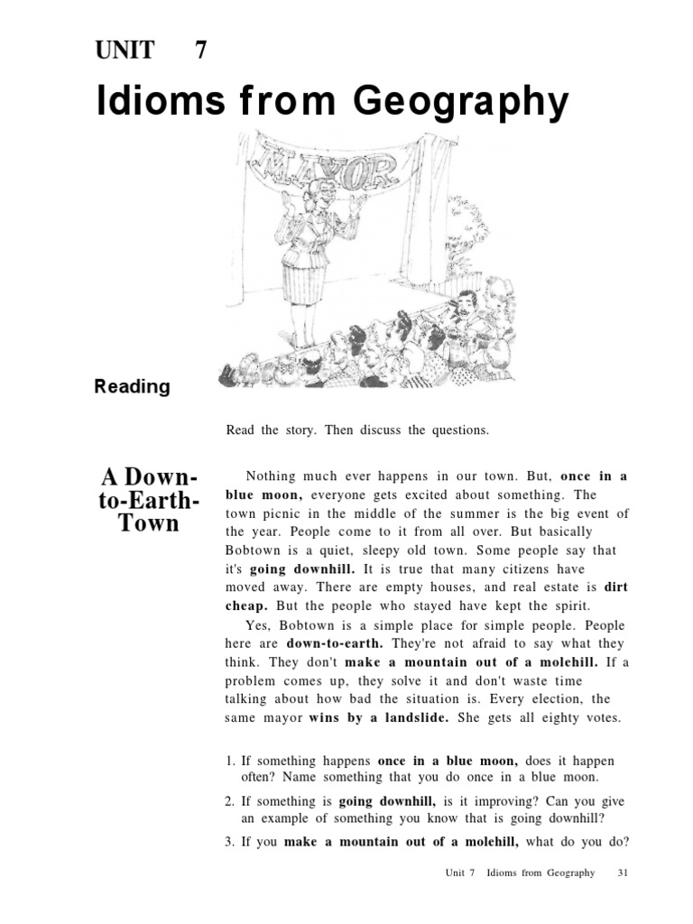 Geography Idioms Explained | PDF