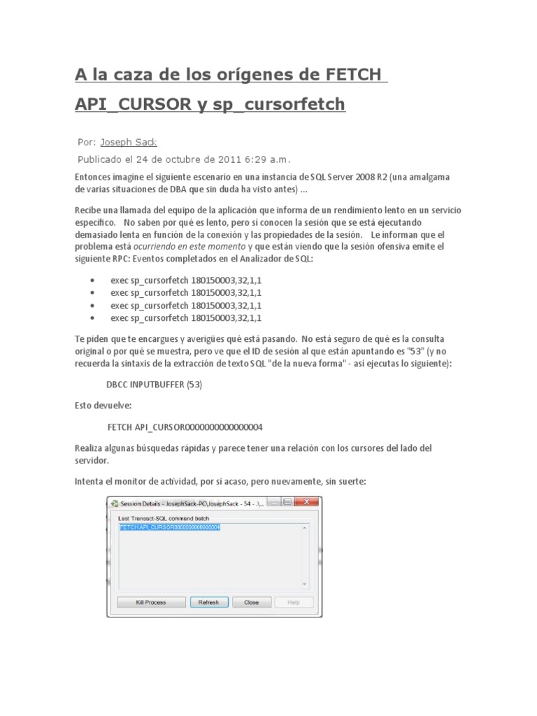 A La Caza de Los Orígenes de FETCH API | PDF | SQL | Software
