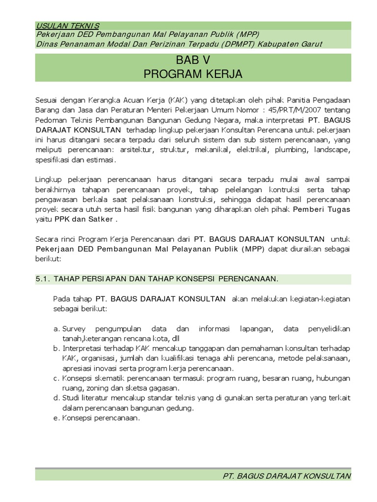 Program Kerja | PDF