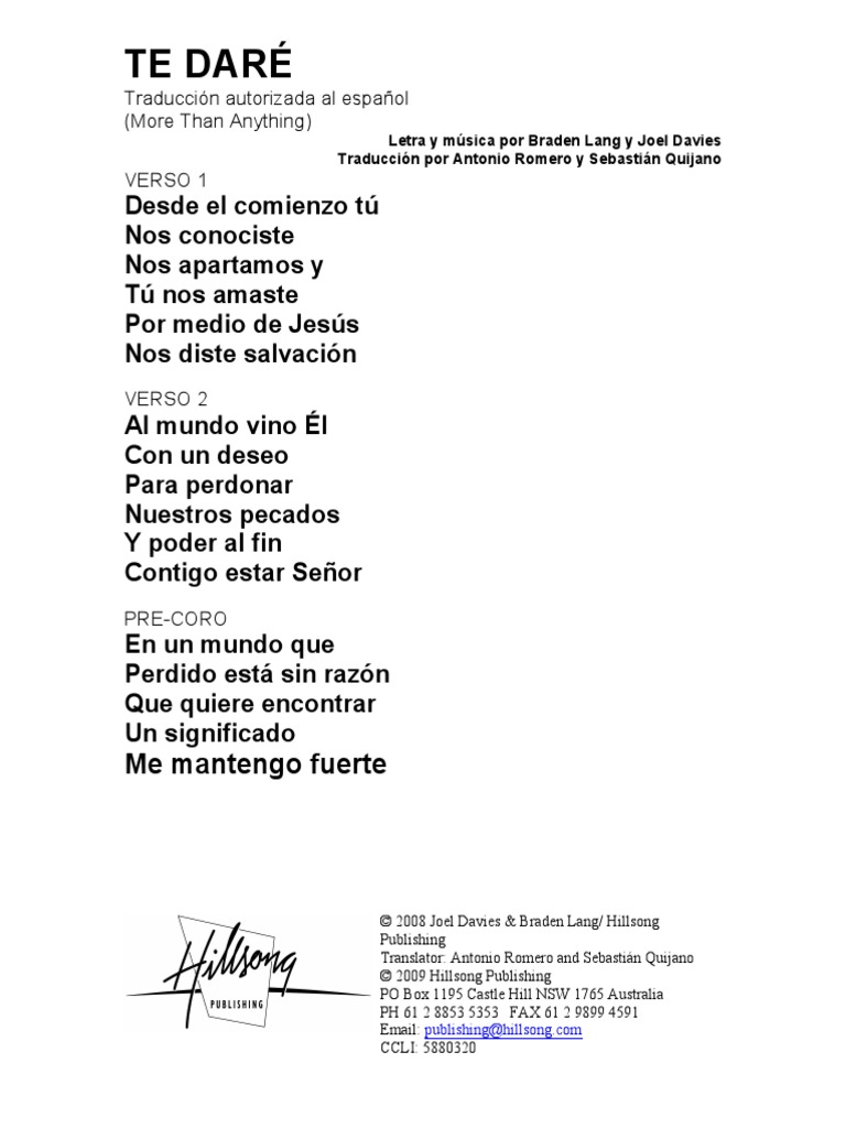 More Than Anything - Spanish | PDF