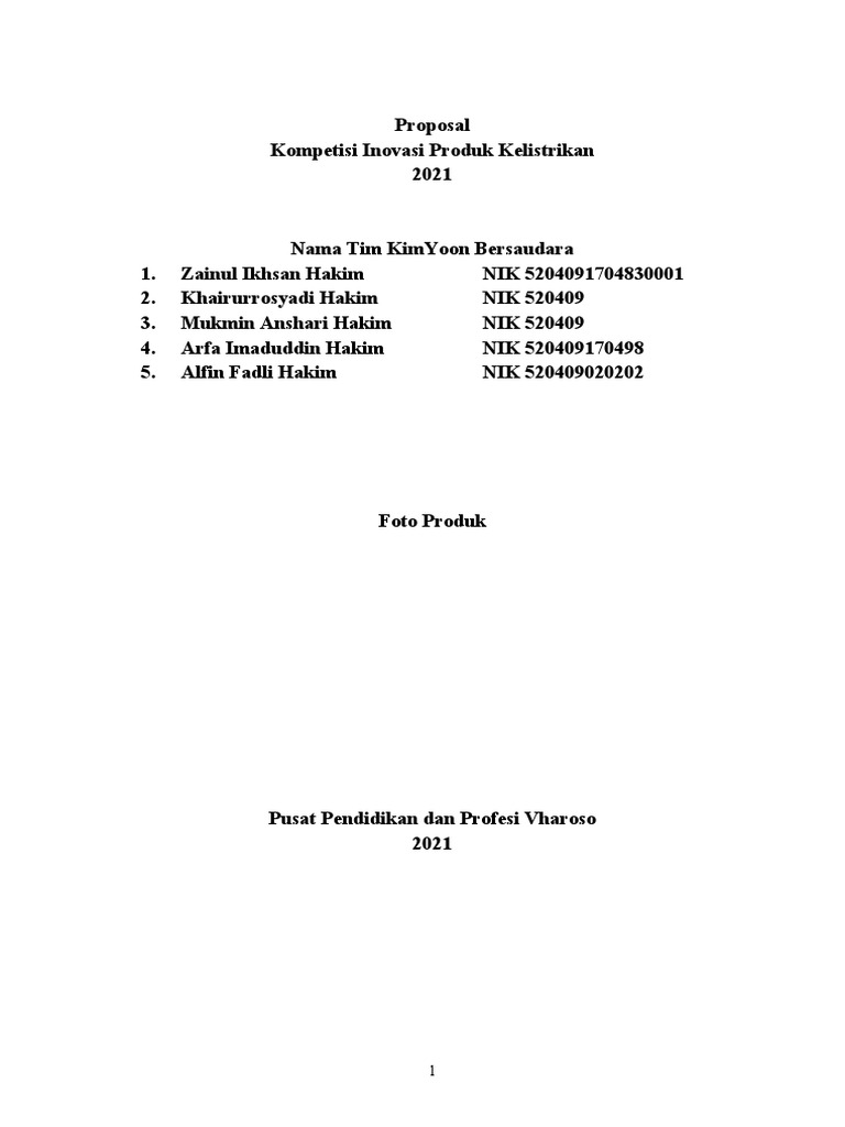 Proposal ICE PLN | PDF