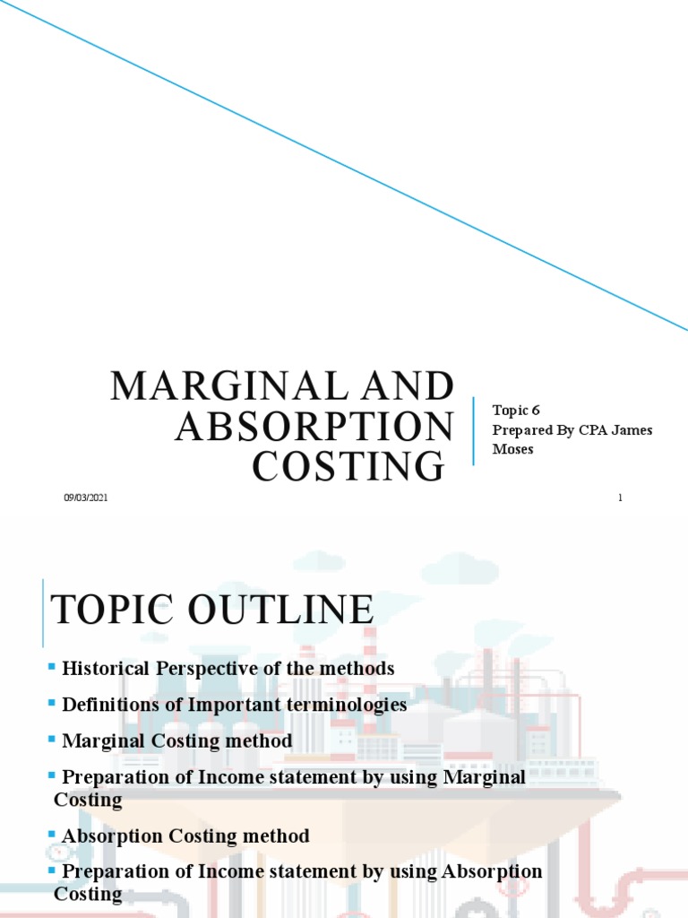 Marginal and Absorption Costing | PDF | Cost Of Goods Sold | Inventory