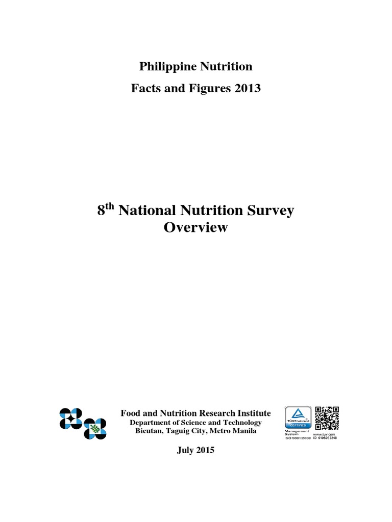 8 National Nutrition Survey: Philippine Nutrition Facts and Figures ...