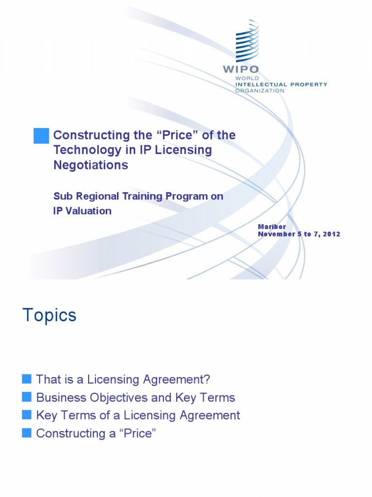 Ip Valuation and Licensing | PDF | License | Intellectual Property