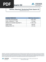 Specification of RBD Palm Stearin | PDF