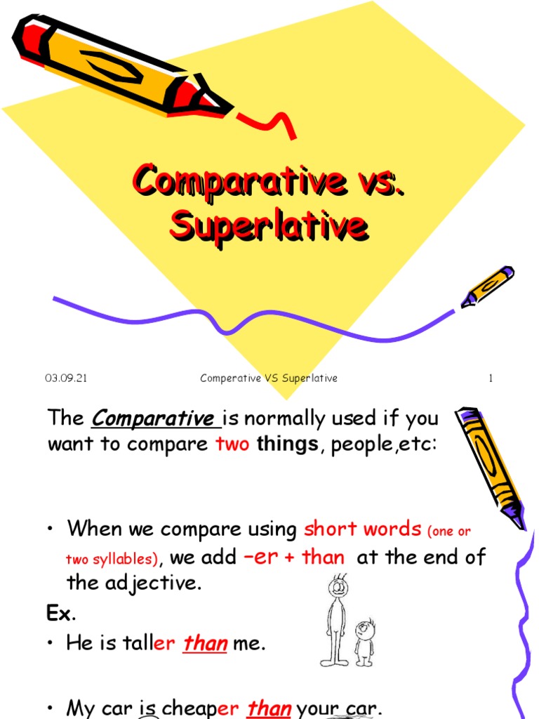 Comparative vs. Superlative | PDF | Adjective | Linguistics
