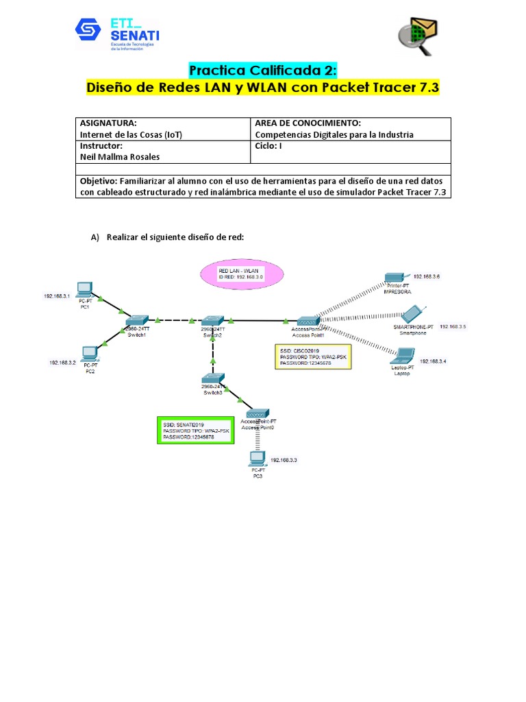 Practica 02 (Packet Tracer) - IOT | PDF