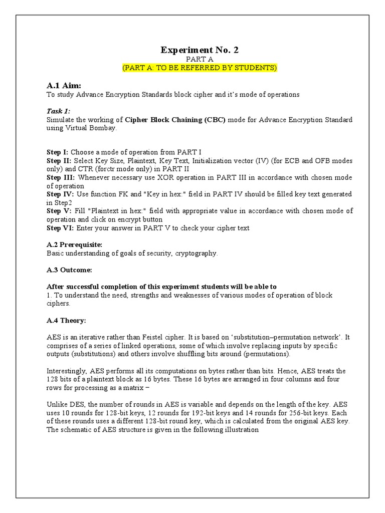 Experiment 2 ICS | PDF | Cryptography | Espionage Techniques