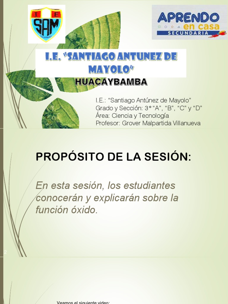 SESIÓN 3 CyT - 3° GRADO | PDF