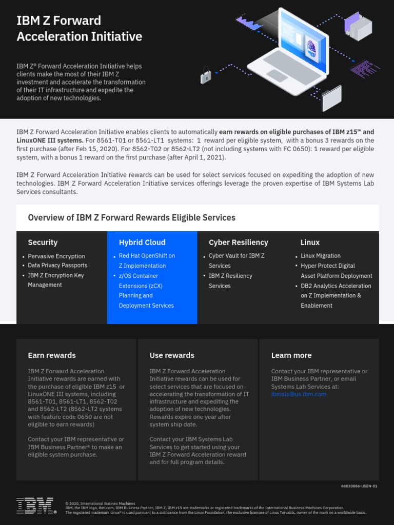 Overview of IBM Z Forward Rewards Eligible Services: Security Hybrid ...